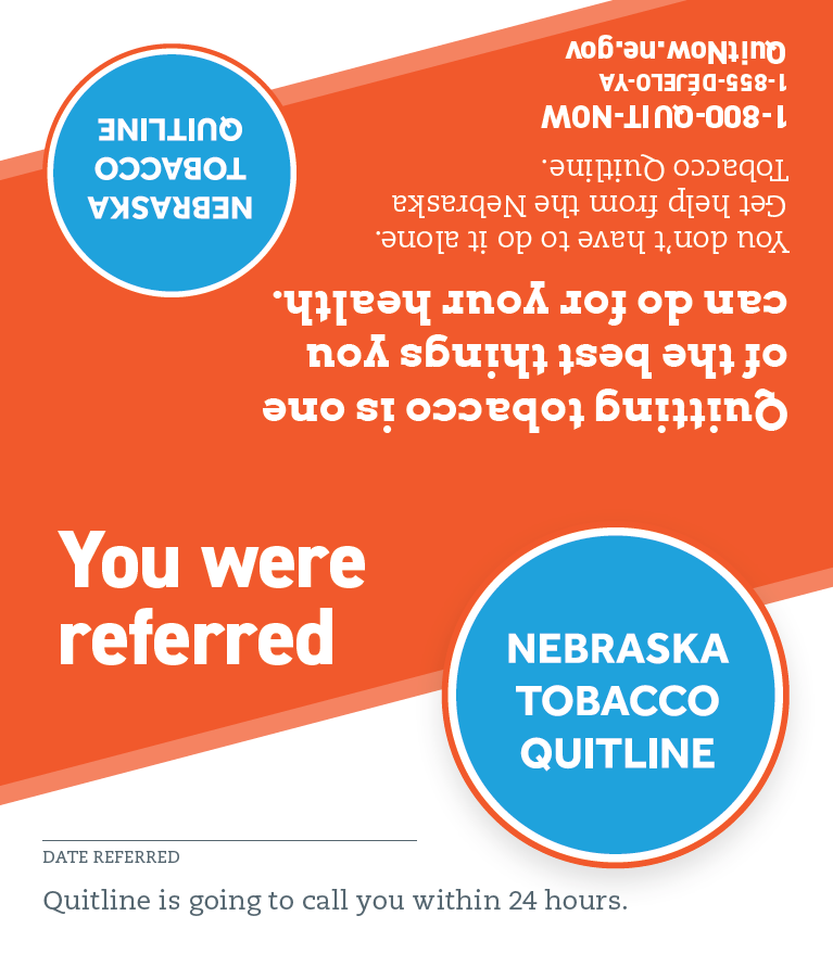 Nebraska Tobacco Quitline Order Form