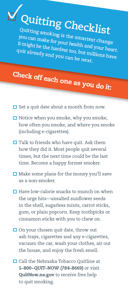 Nebraska Tobacco Quitline Order Form